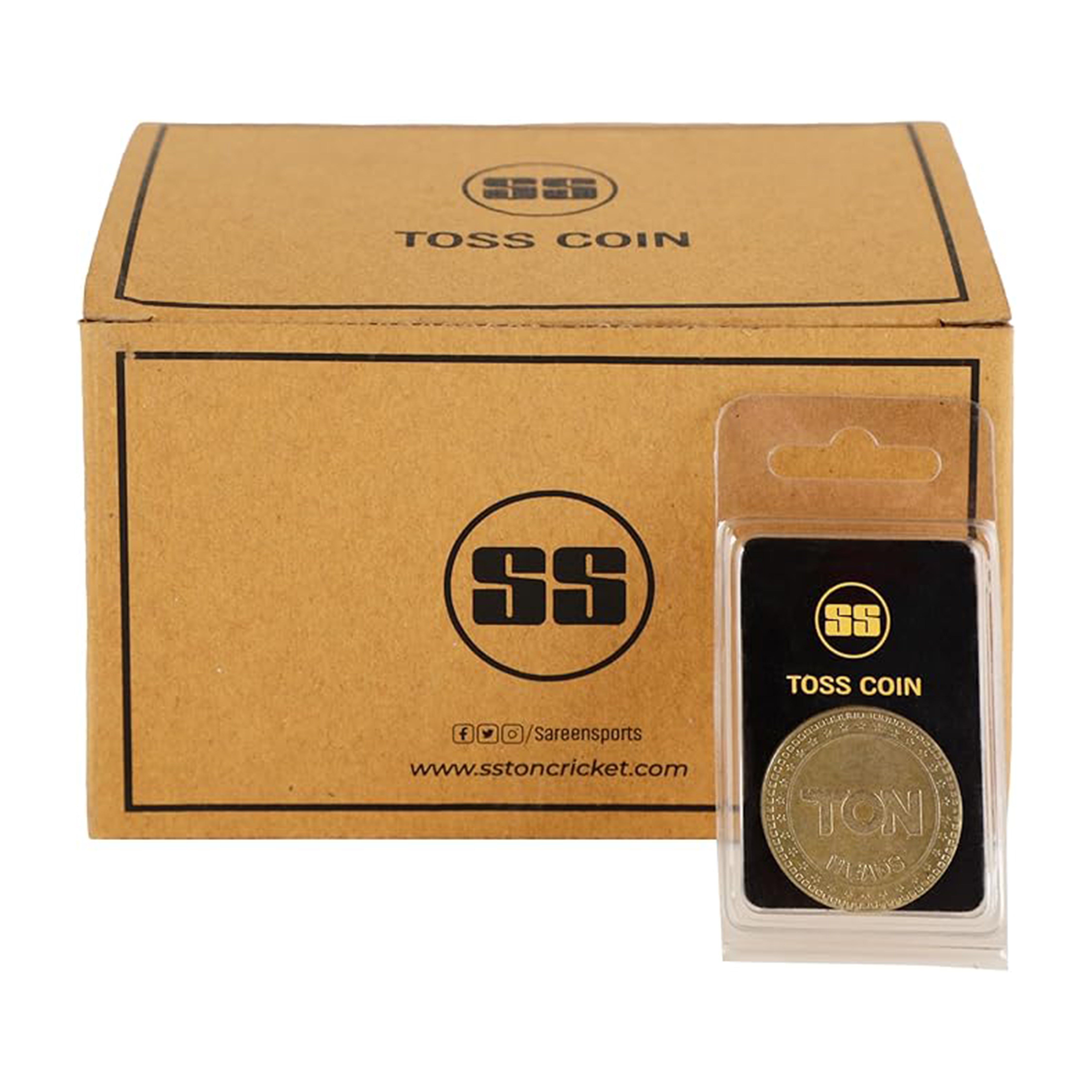 SS Premium Cricket Grade Toss Coin | Color: Gold | Size: Pack of 30 Co ...